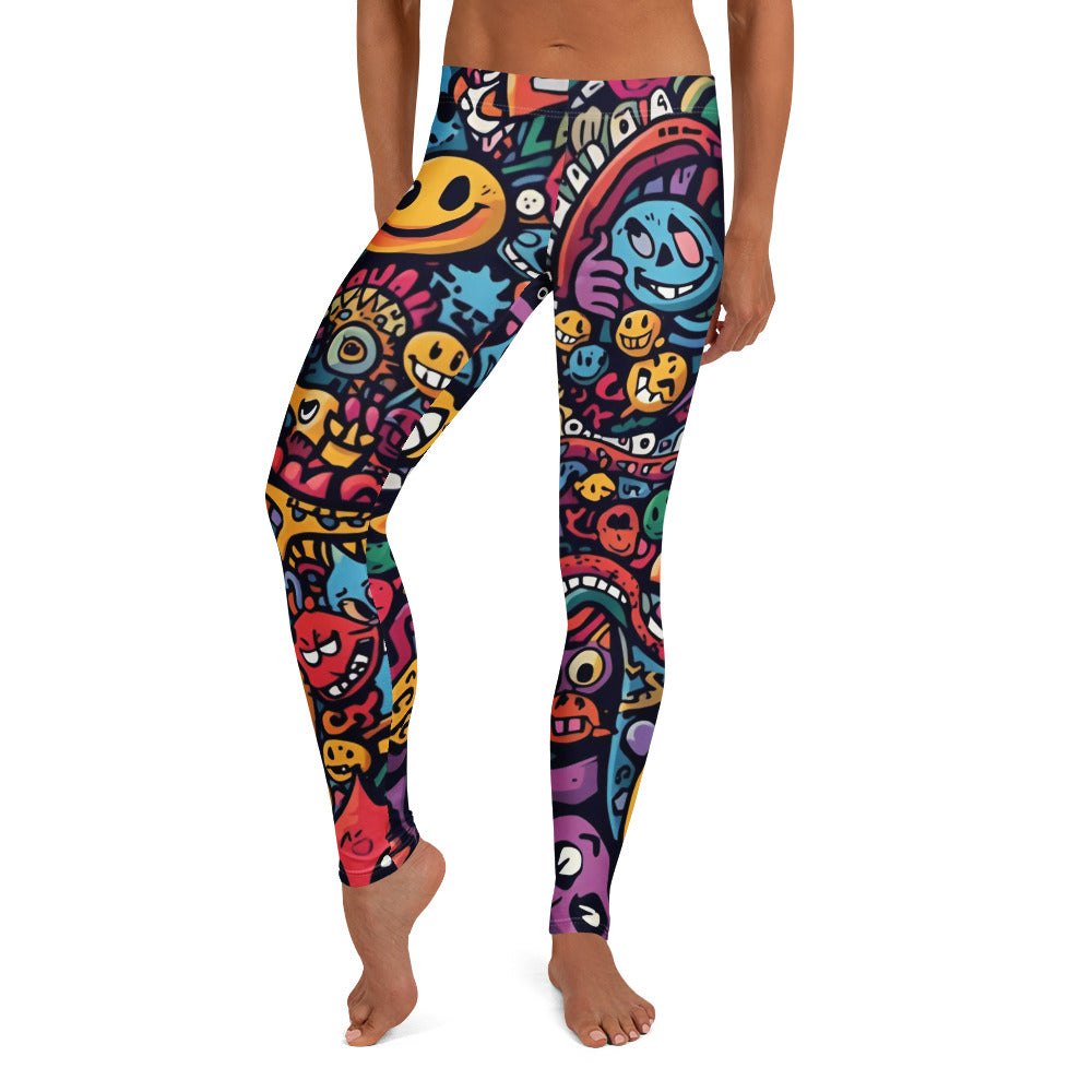 Bowling World Smiley Women's Leggings